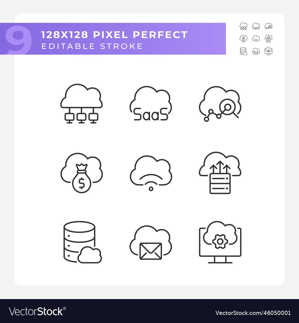 Access to data on cloud based resources pixel Vector Image