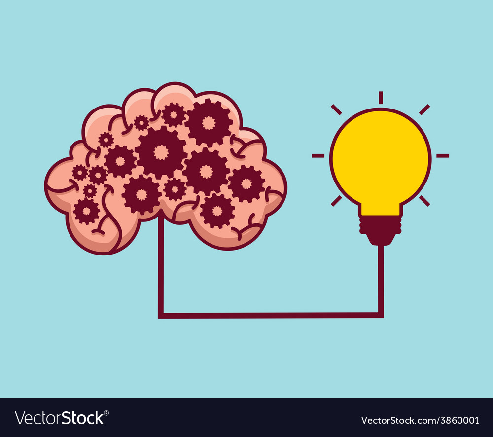 Creative brain Royalty Free Vector Image - VectorStock