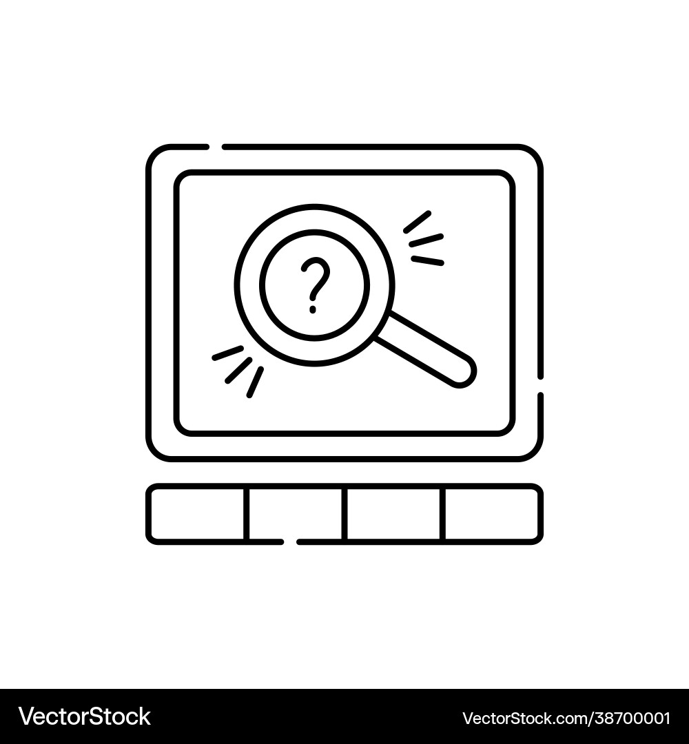 Quest game color line icon computer games genres Vector Image