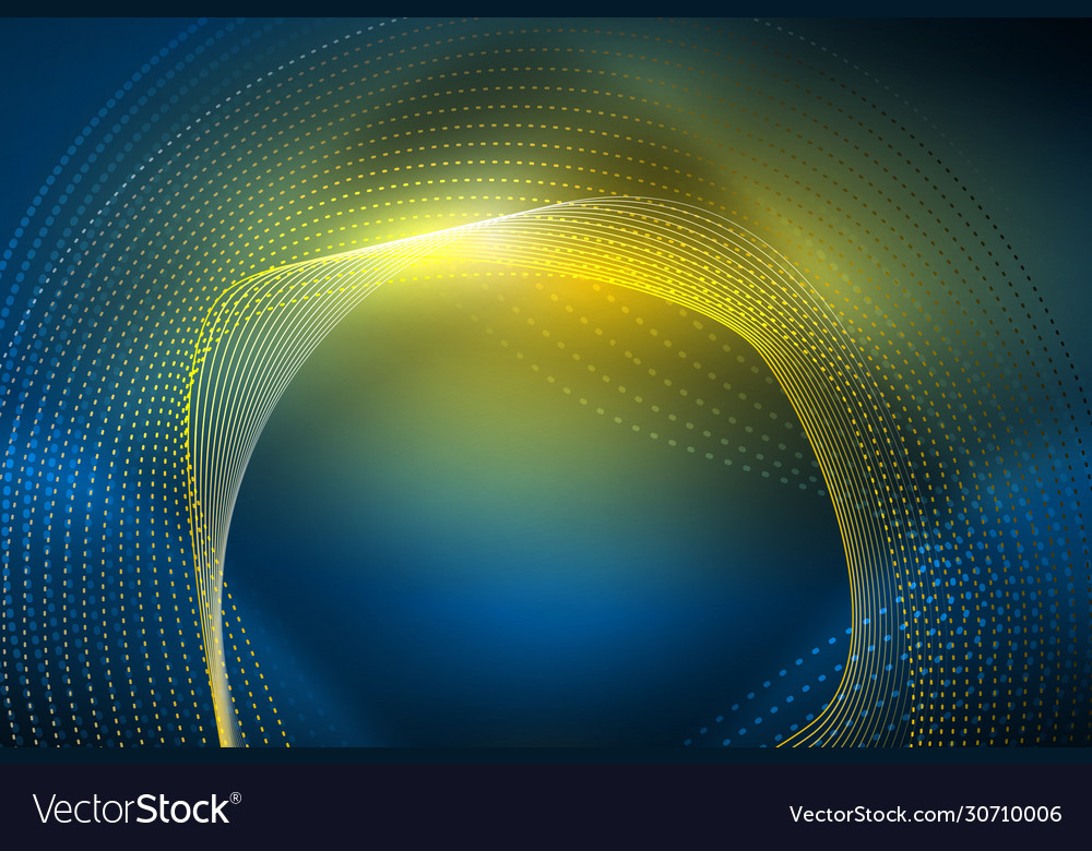 Abstract particles wave background neon motion Vector Image