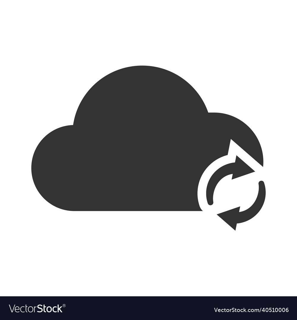 Cloud refresh icon design Royalty Free Vector Image