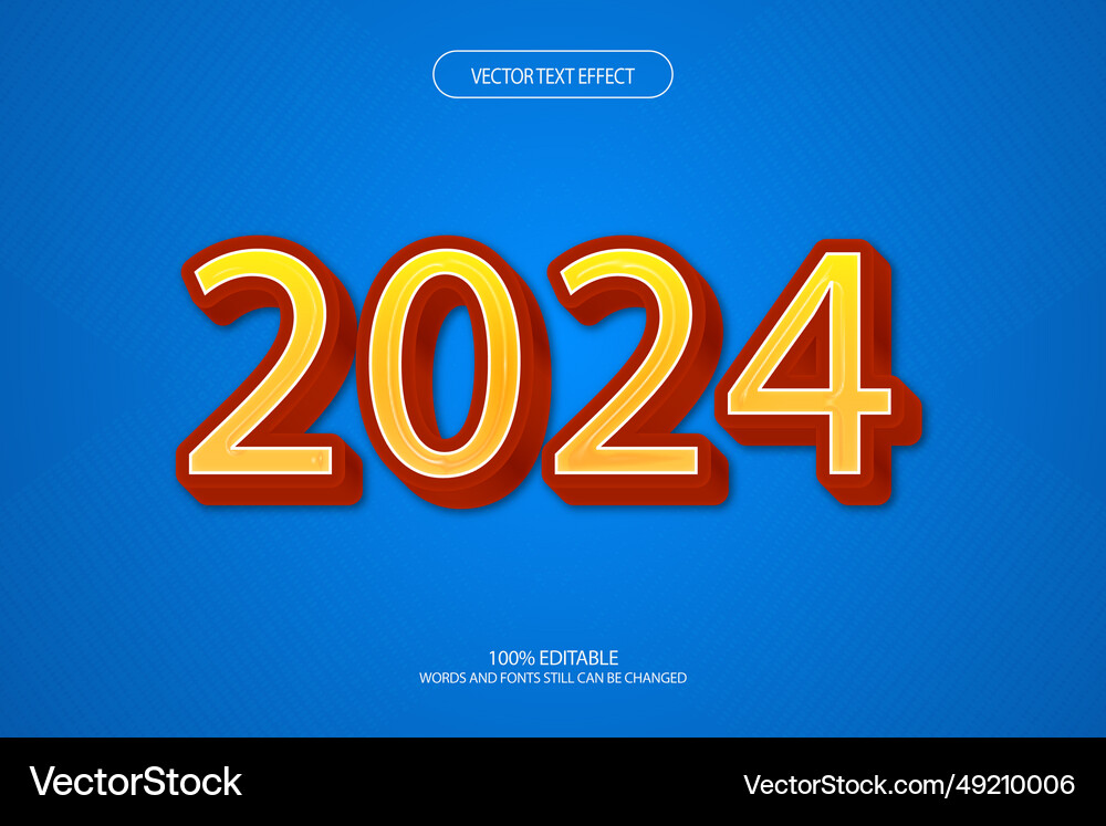 Editable 3d text effect styles Royalty Free Vector Image