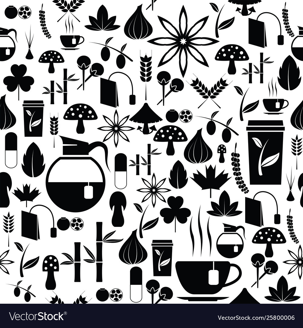 Herb seamless pattern background icon Royalty Free Vector Herb seamless pattern background icon Royalty Free Vector