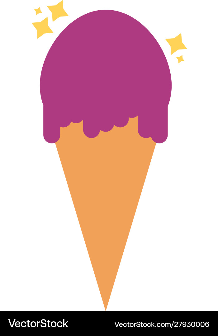 Ice cream celebration party flat icon design Vector Image
