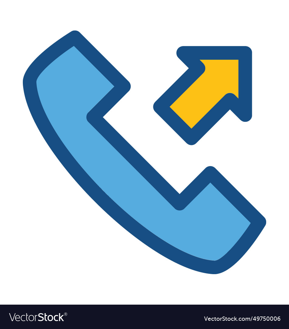 Outgoing call icon Royalty Free Vector Image - VectorStock