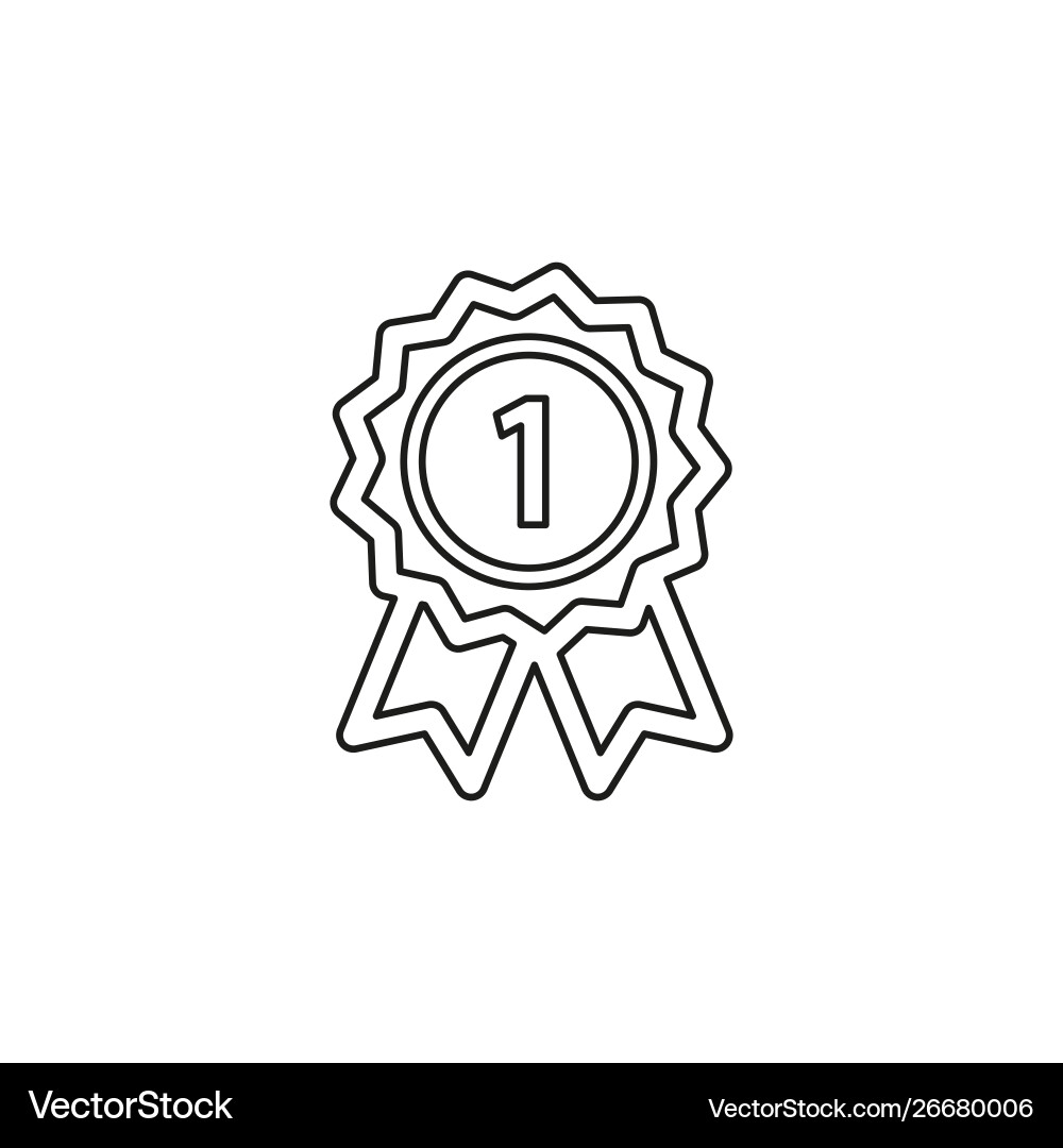 Winner icon - gold prize - prize Royalty Free Vector Image