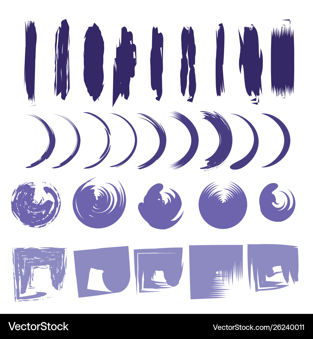 Abstract paint brush stroke cartoon Royalty Free Vector
