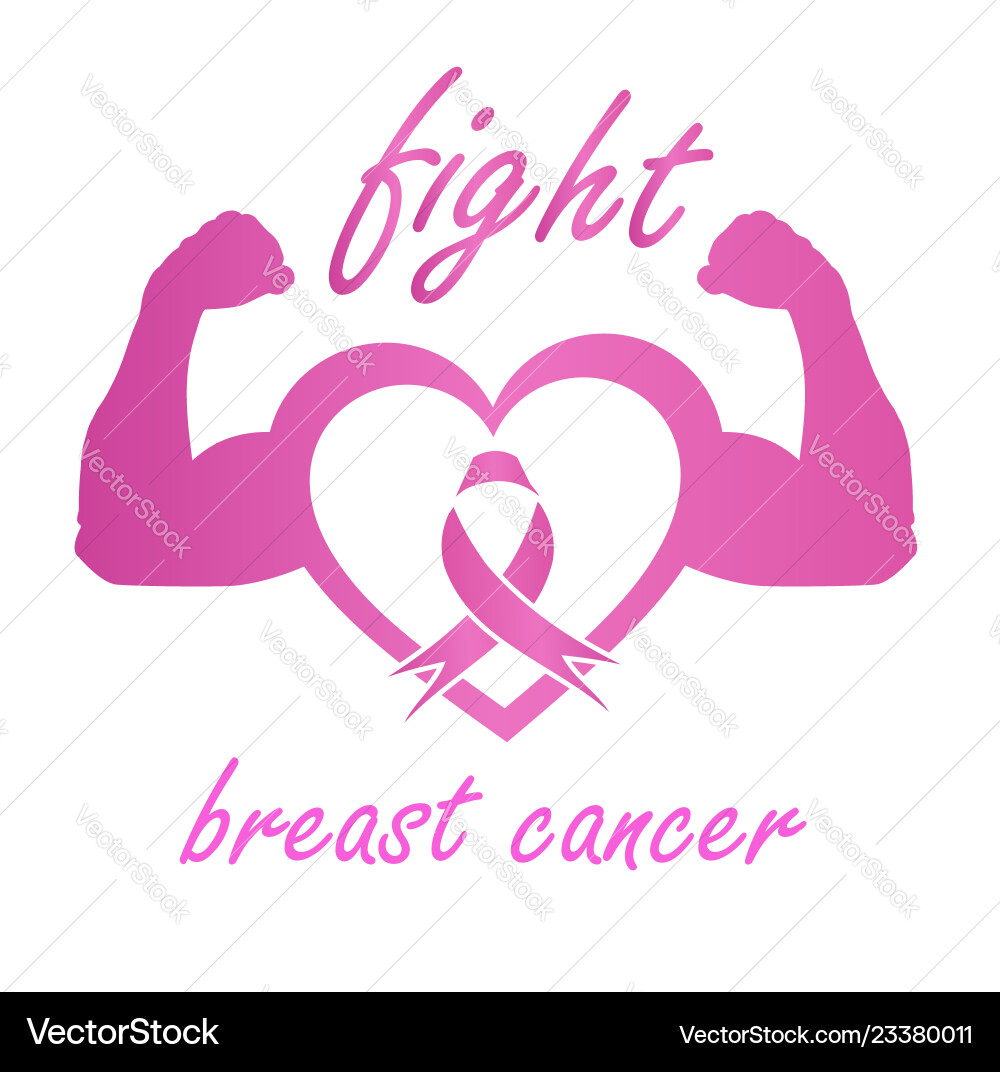 Fight breast cancer Royalty Free Vector Image - VectorStock