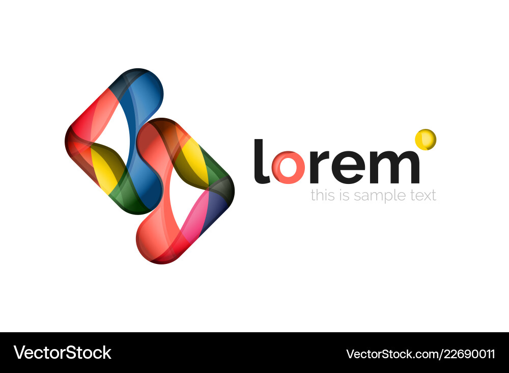 Geometric convergence business icon Royalty Free Vector