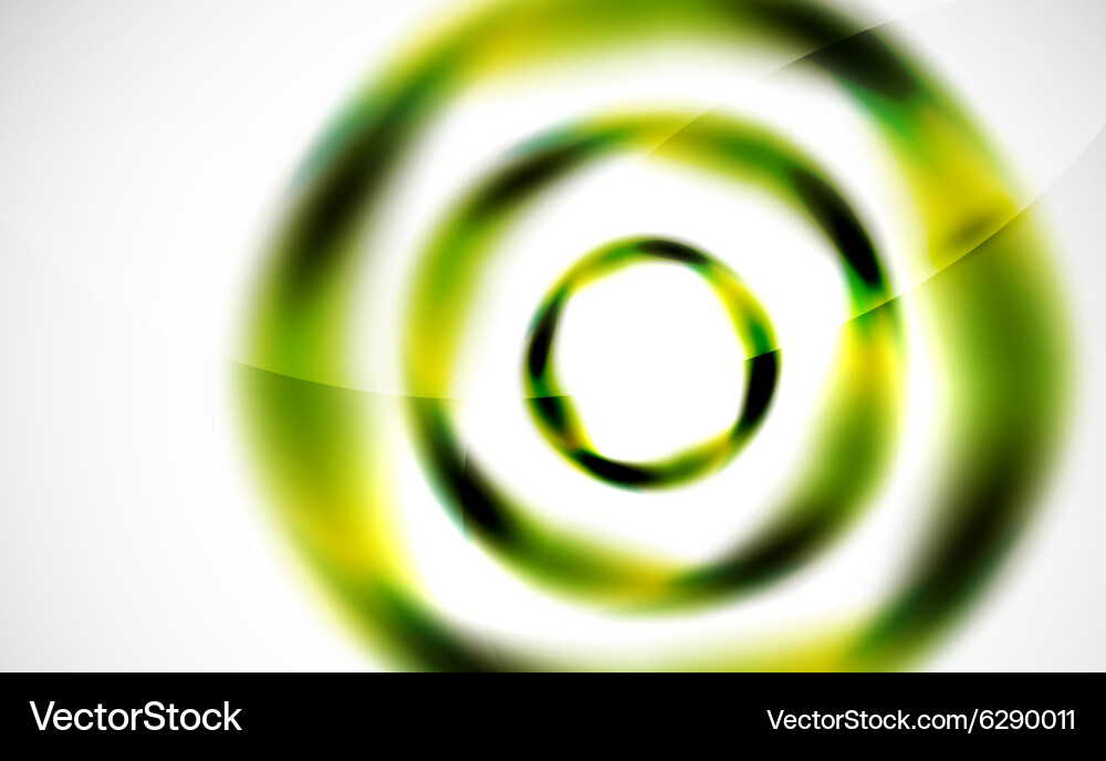 Glossy blurred swirl circle shapes abstract Vector Image