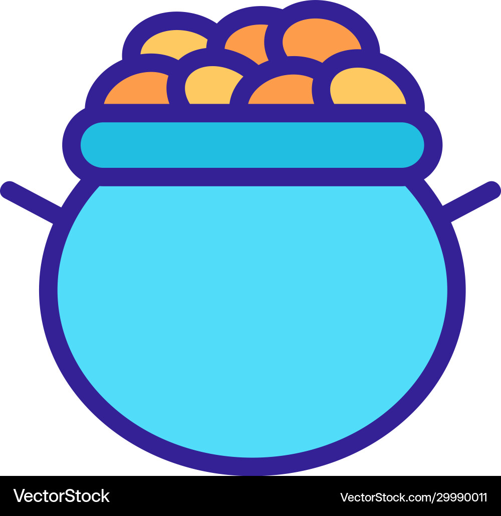 Ore gold icon isolated contour symbol Royalty Free Vector