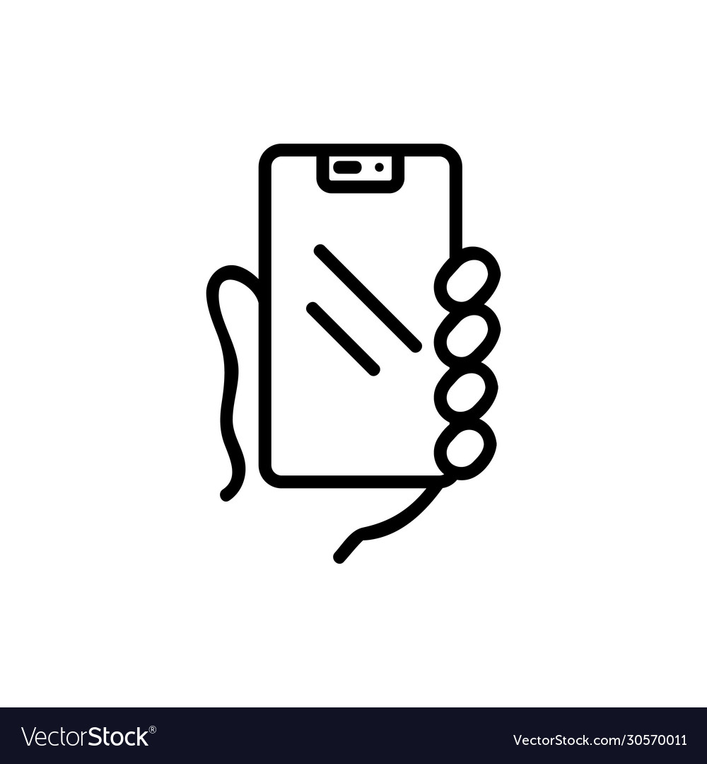 Phone icon outline Royalty Free Vector Image - VectorStock Phone icon outline Royalty Free Vector Image - VectorStock