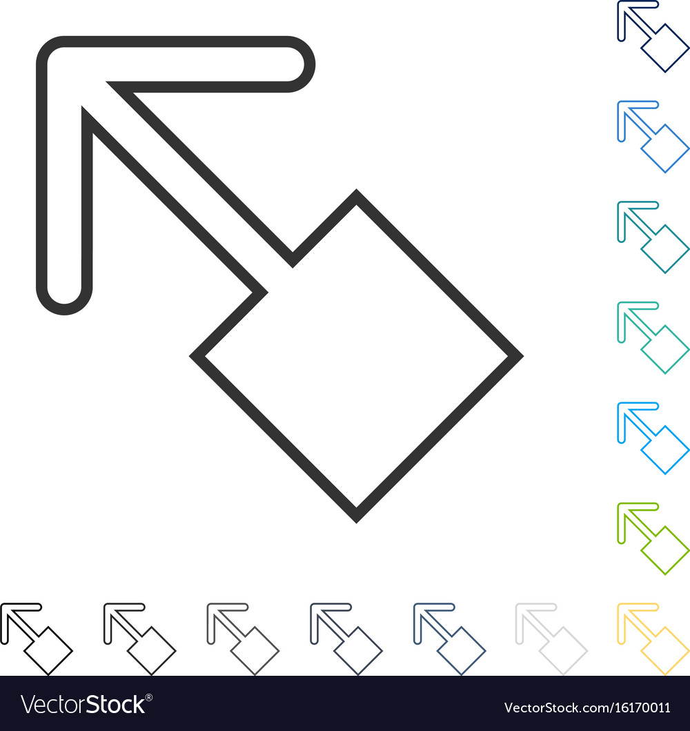 Pull left up icon Royalty Free Vector Image - VectorStock