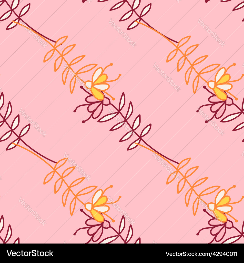 Simple small flower seamless pattern cute floral Vector Image