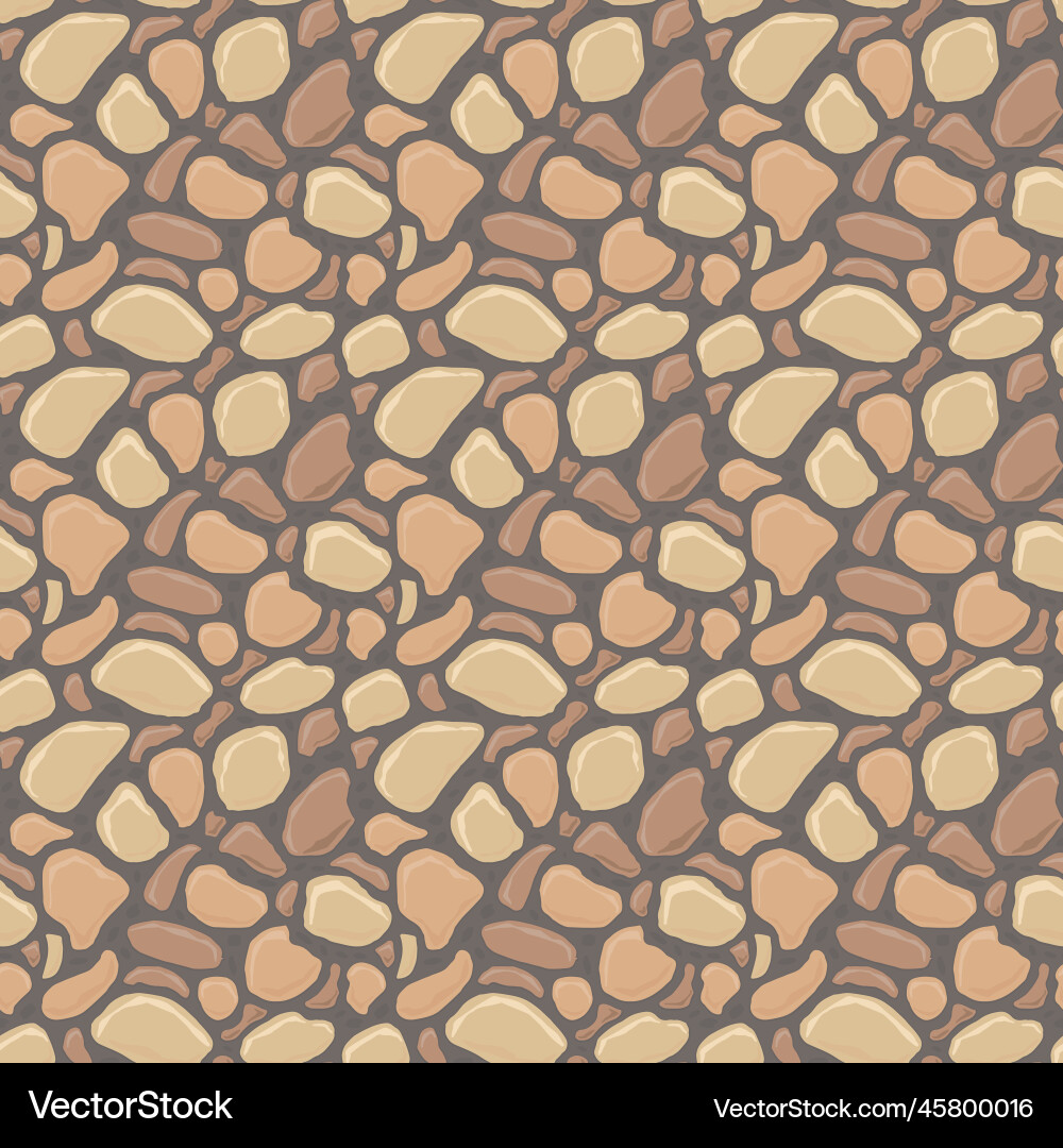 Cartoon game texture rocks dirt and ground Vector Image