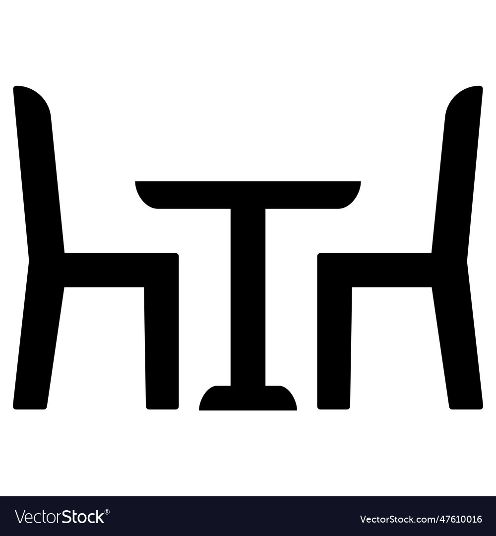 Dining table icon Royalty Free Vector Image - VectorStock