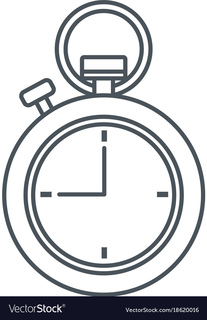 Sport chronometer timer Royalty Free Vector Image