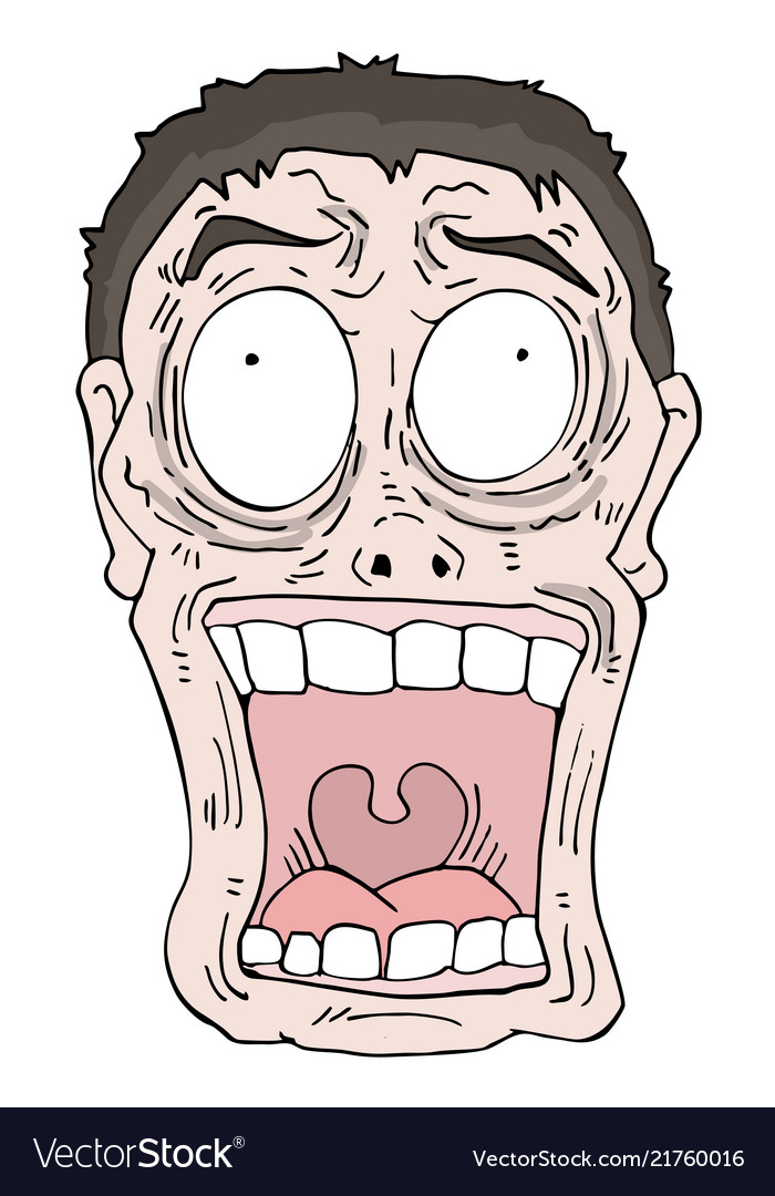 Surprised expression Royalty Free Vector Image