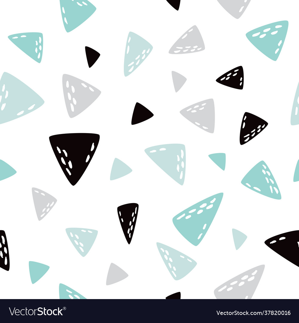 Triangle seamless pattern creative texture Vector Image