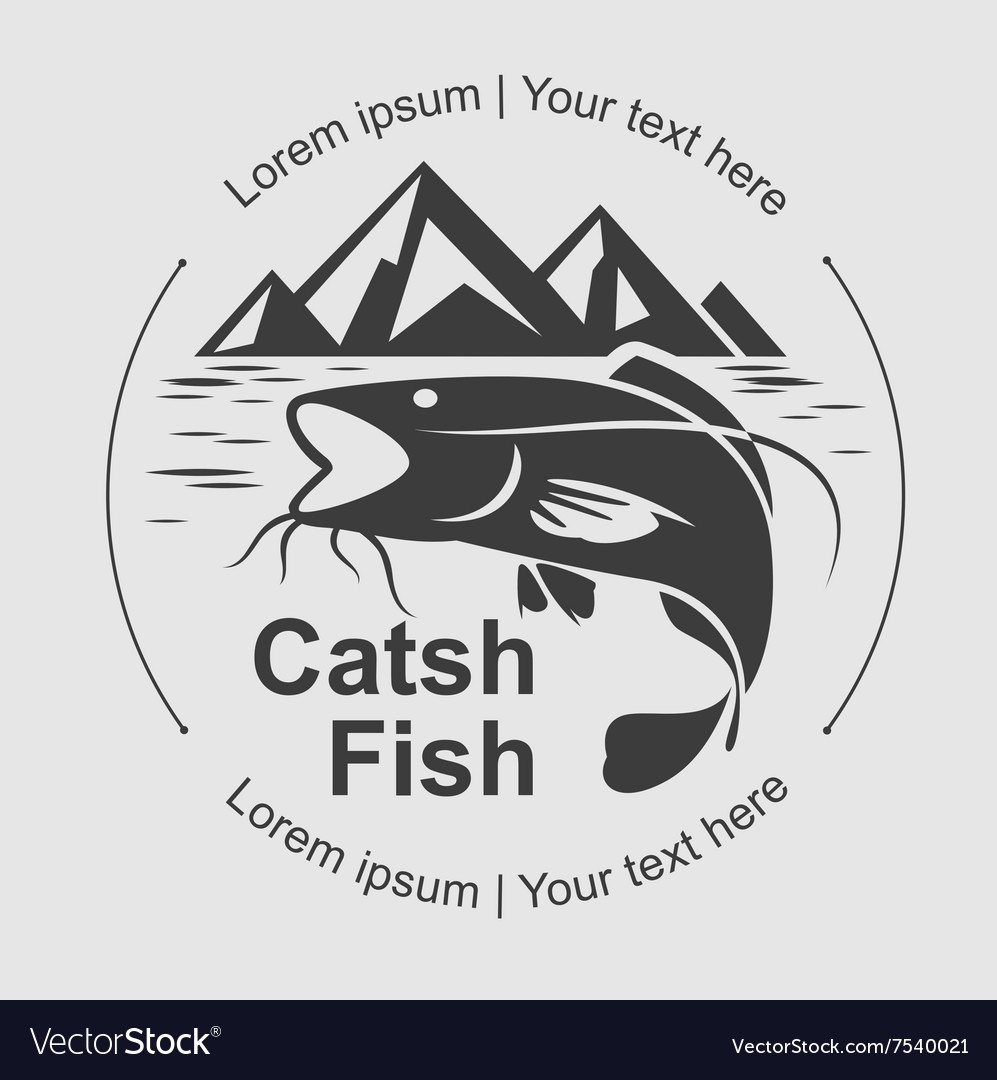 Catch fish symbol Royalty Free Vector Image - VectorStock