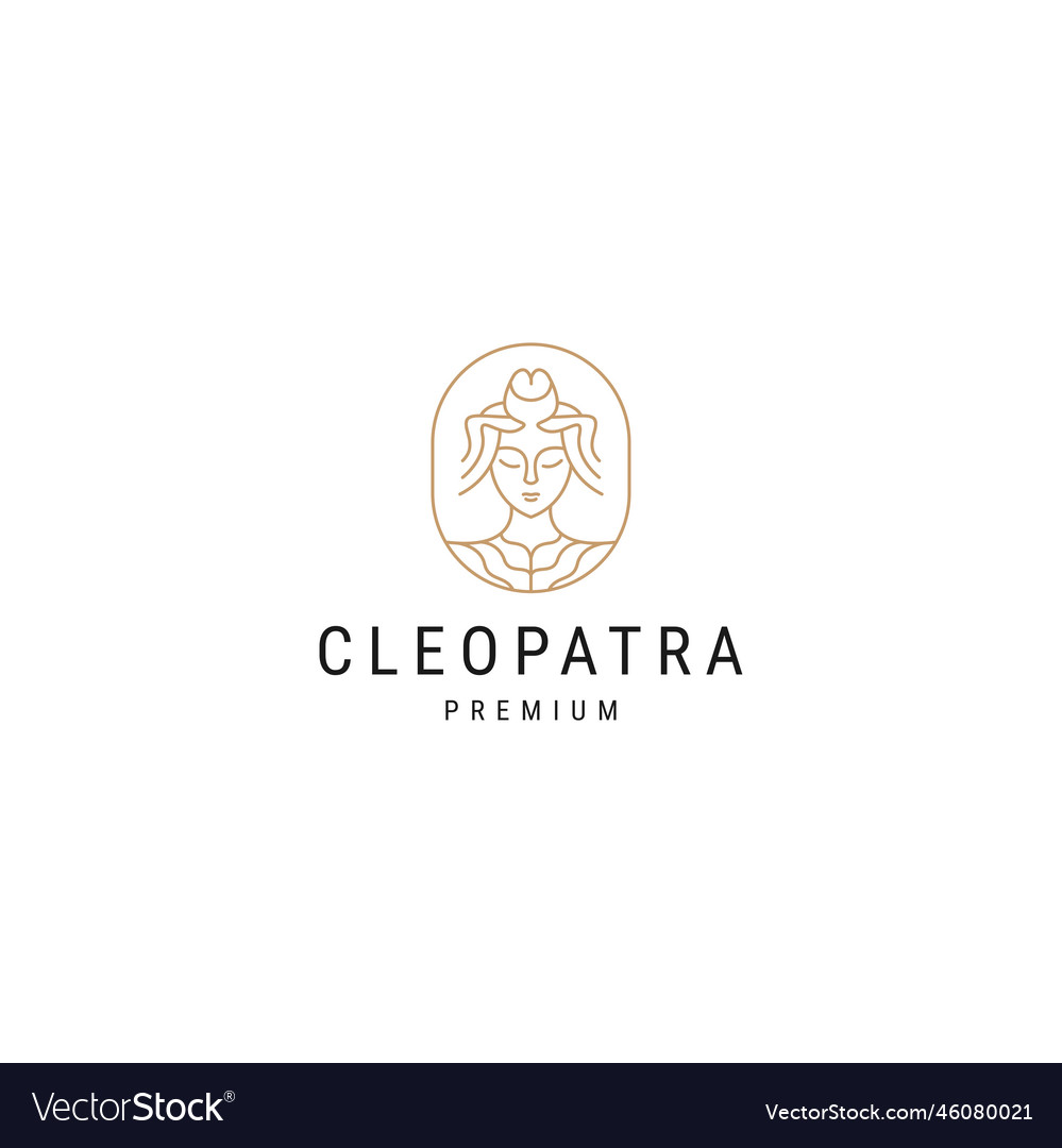 Cleopatra logo Royalty Free Vector Image - VectorStock