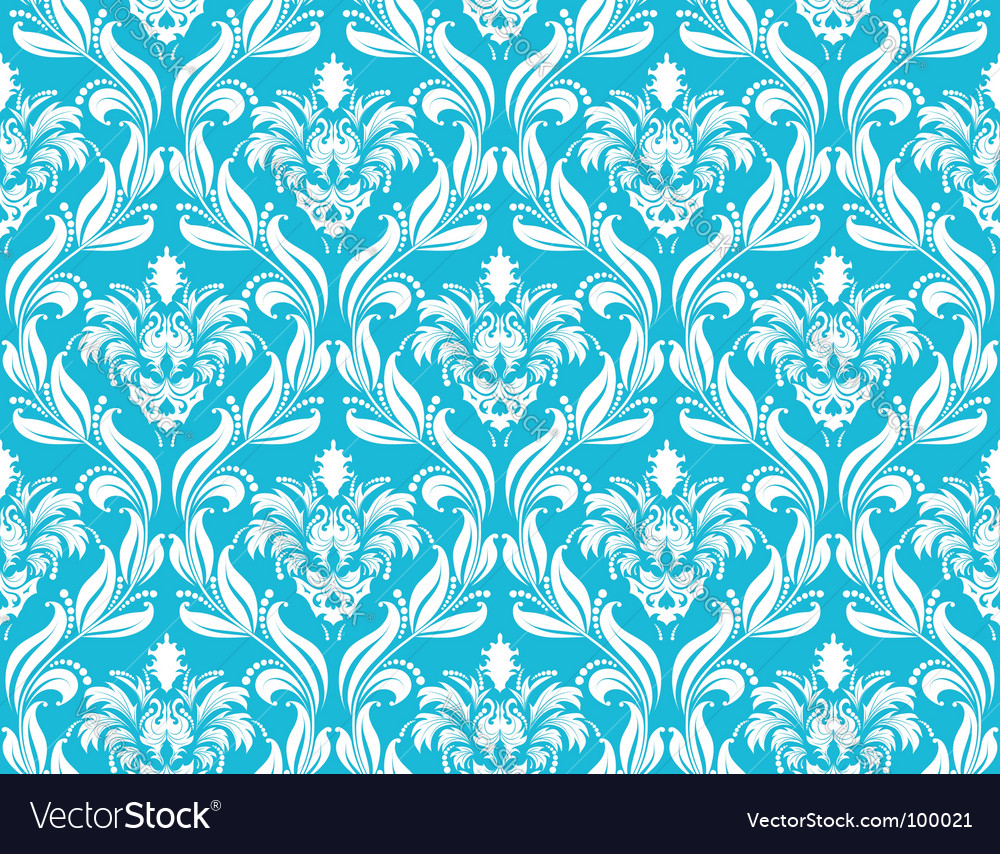 Damask pattern Royalty Free Vector Image - VectorStock