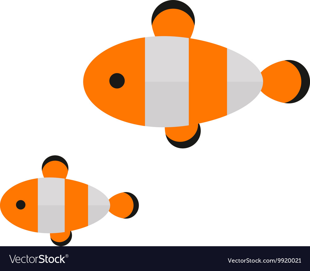 Fish isolated Royalty Free Vector Image - VectorStock