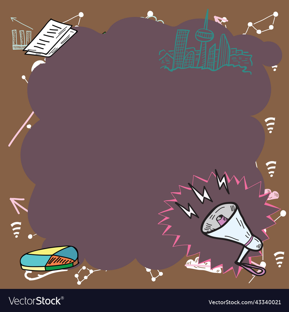 Important messages presented in frame Royalty Free Vector