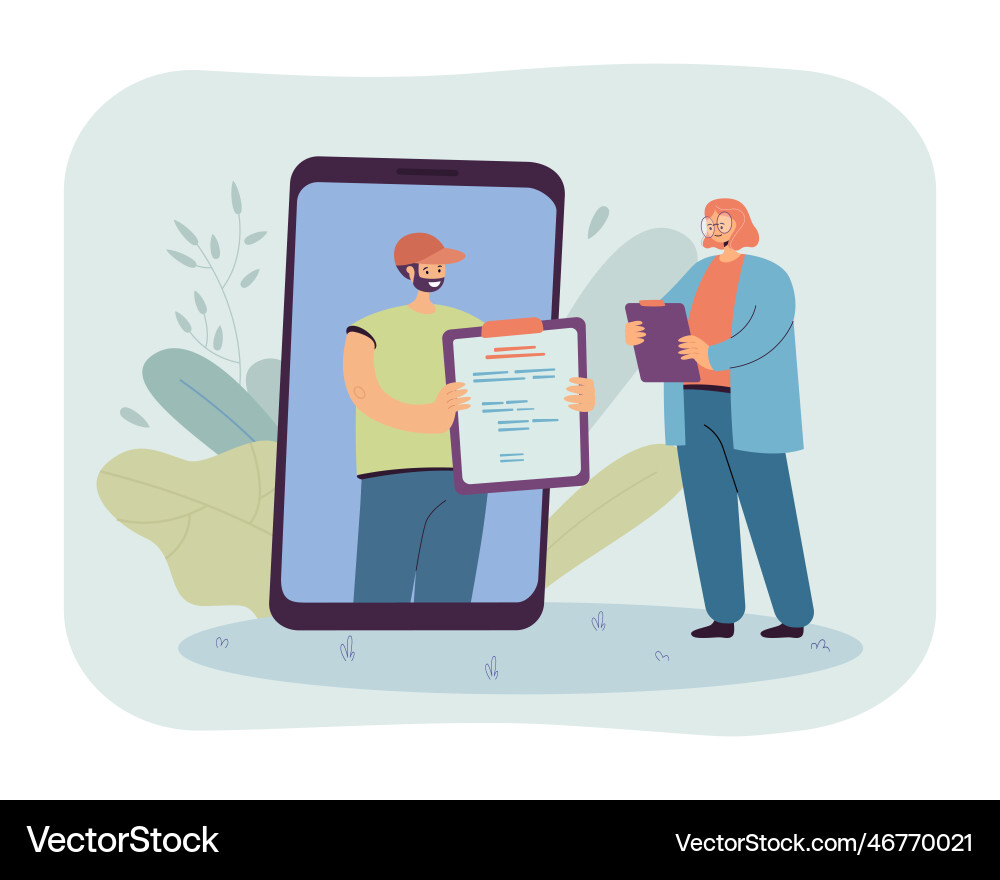 Online agreement delivery of business documents Vector Image
