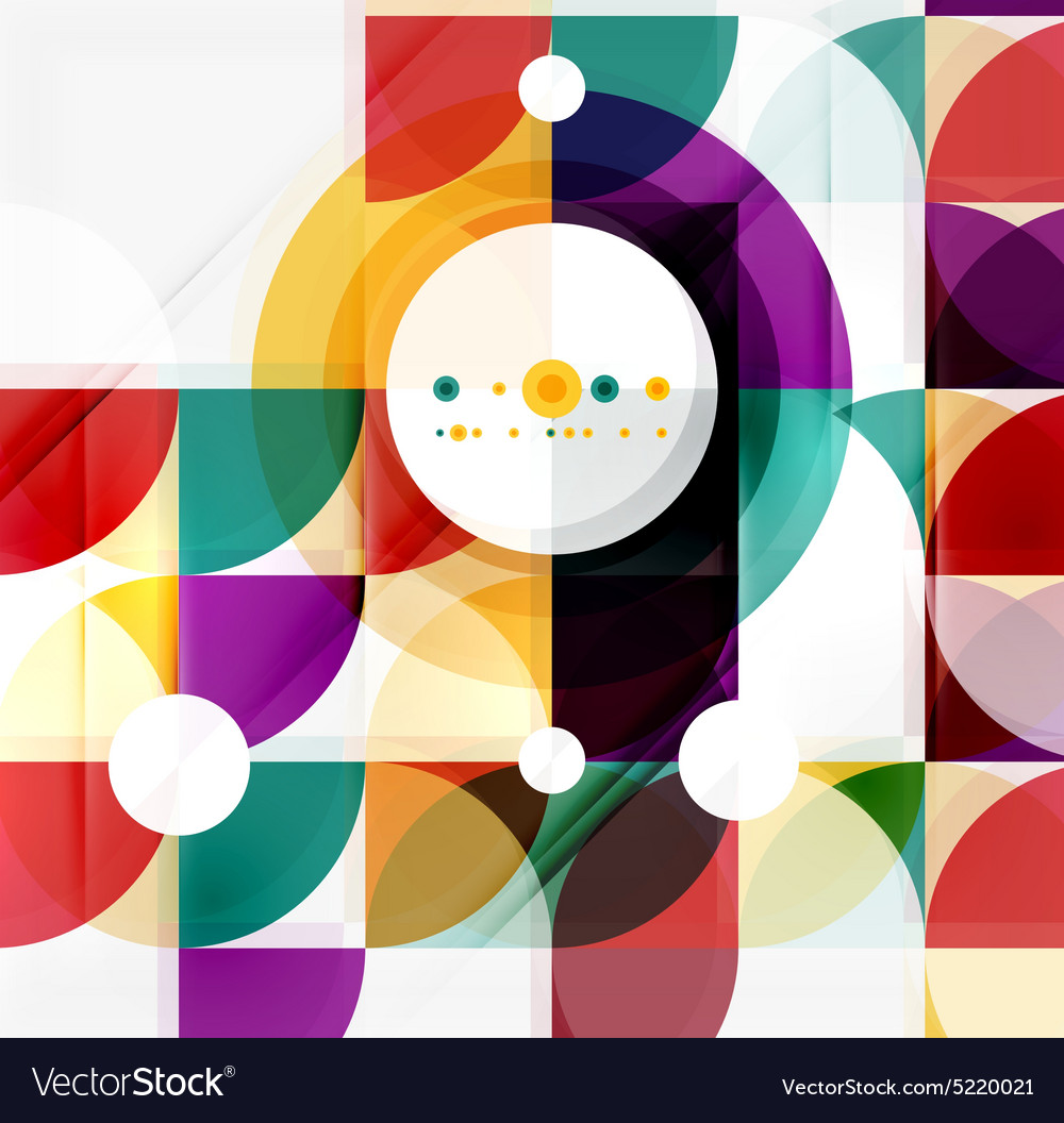 Semicircle triangle pattern Royalty Free Vector Image