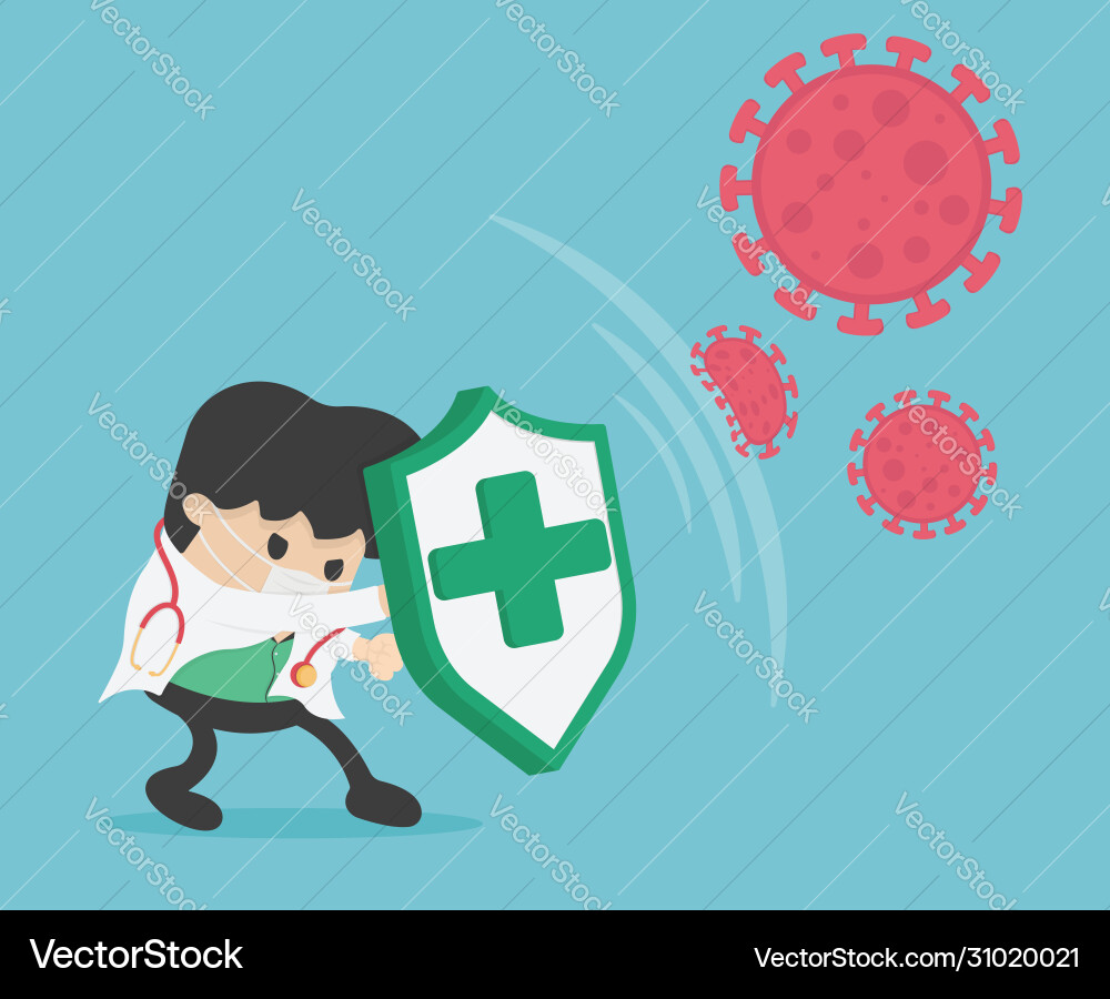 Stop coronavirus 2019 dont be afraid Royalty Free Vector