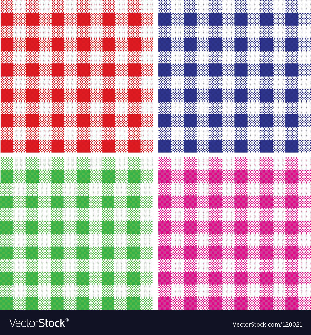 Tablecloth pattern Royalty Free Vector Image - VectorStock