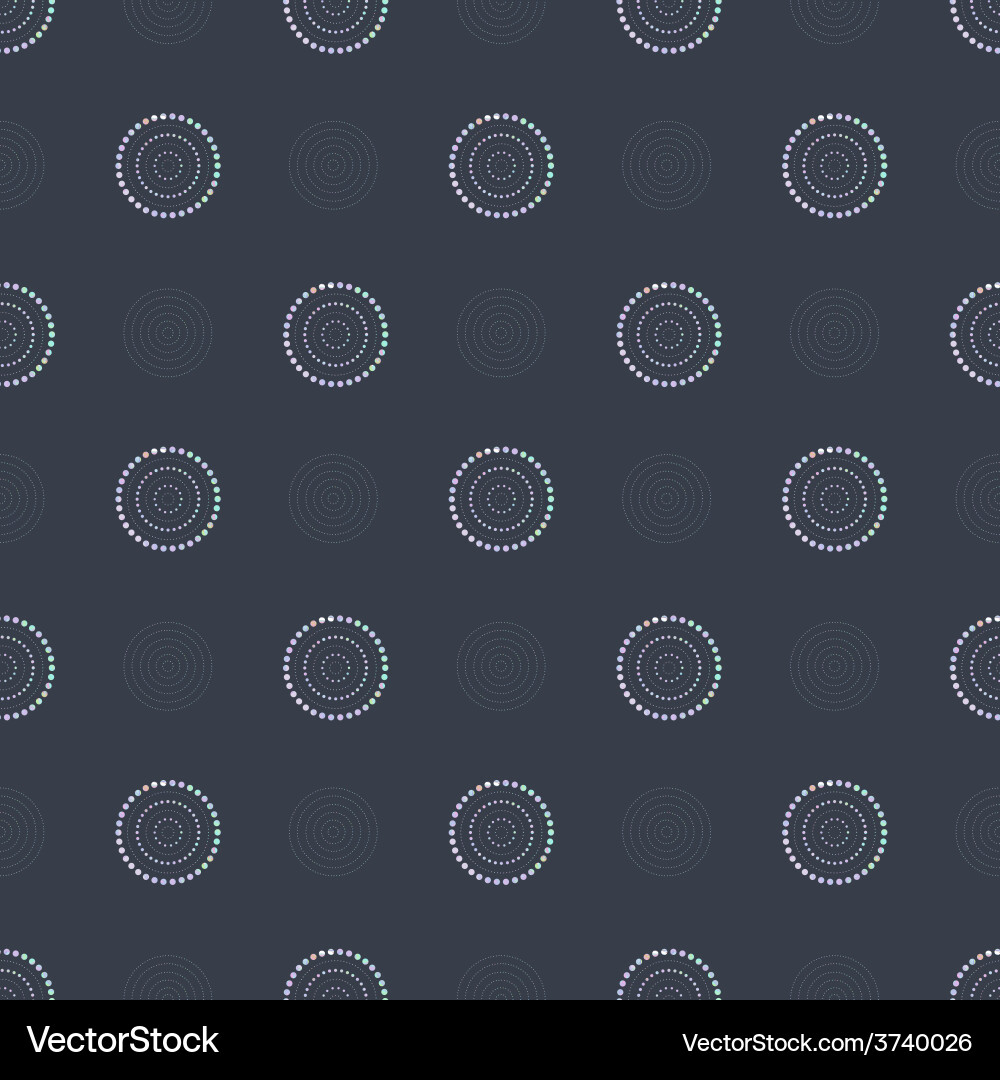 Abstract seamless background made of rings Vector Image
