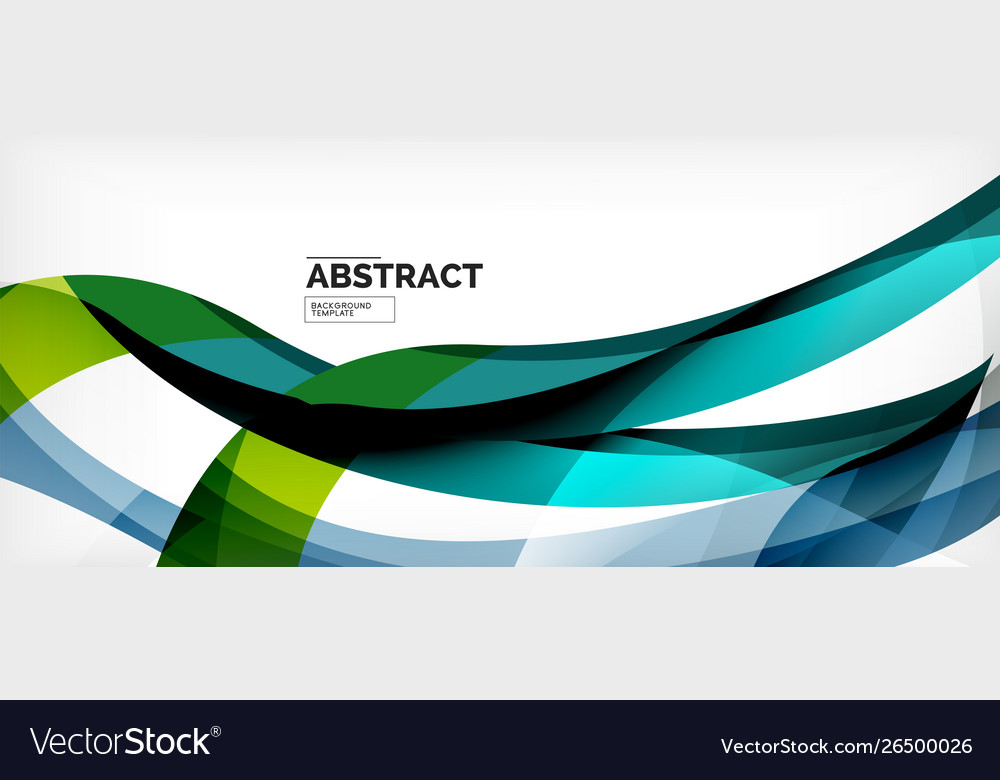 Linear wave web template Royalty Free Vector Image