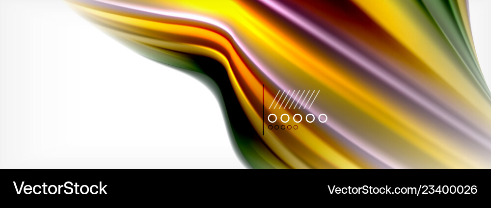 Smooth liquid blur wave background color flow Vector Image