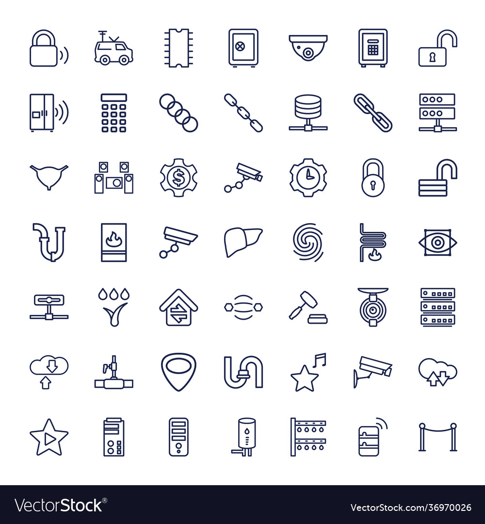 System icons Royalty Free Vector Image - VectorStock