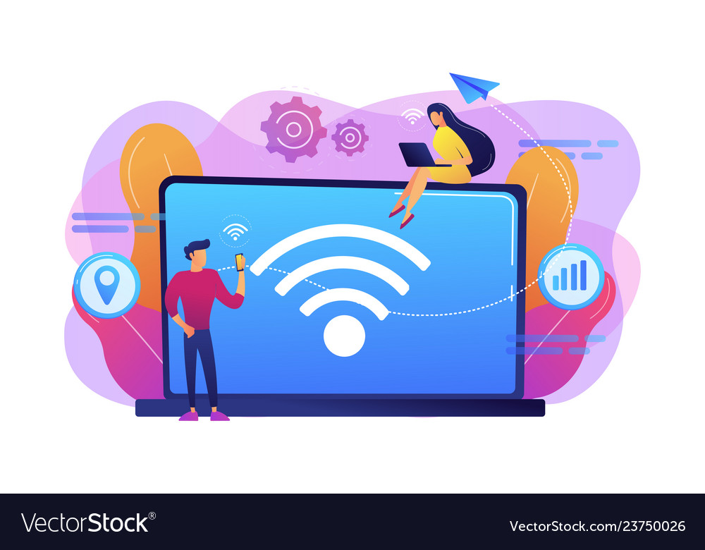 Wi-fi connection concept Royalty Free Vector Image