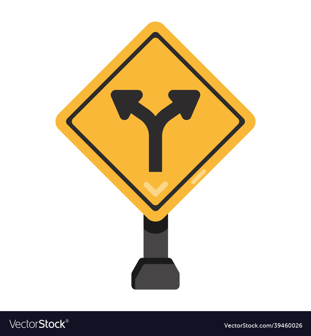 Y intersection Royalty Free Vector Image - VectorStock