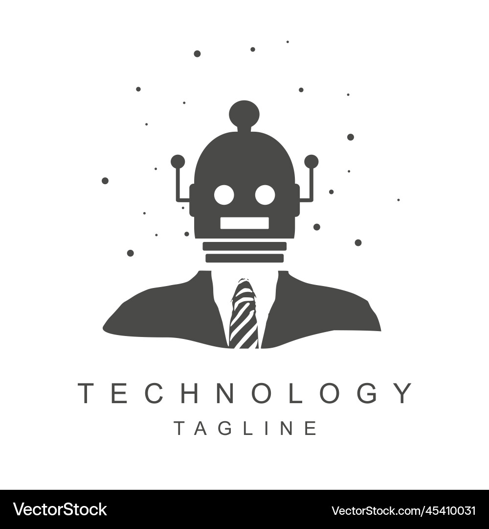Cute vintage robot with human body robotics Vector Image