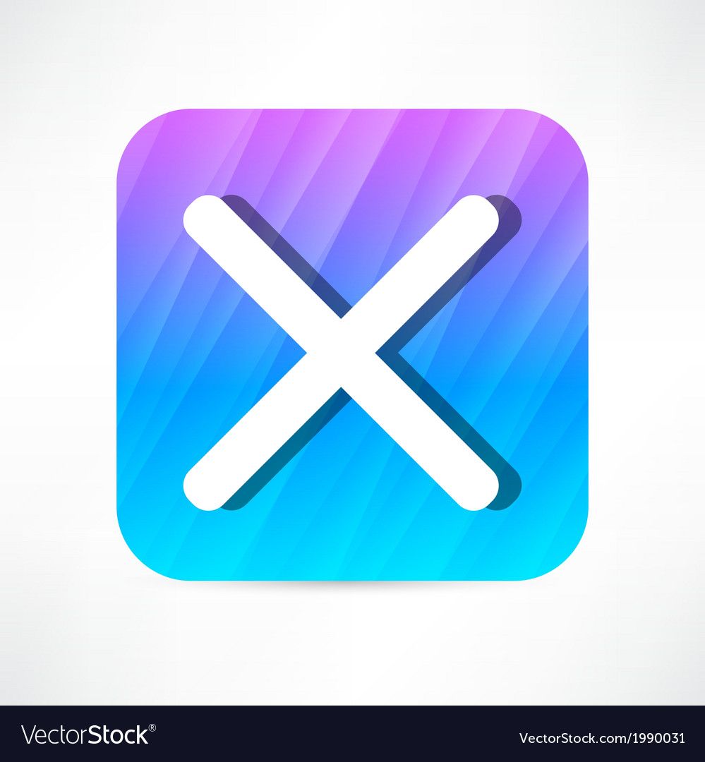 Delete icon Royalty Free Vector Image - VectorStock