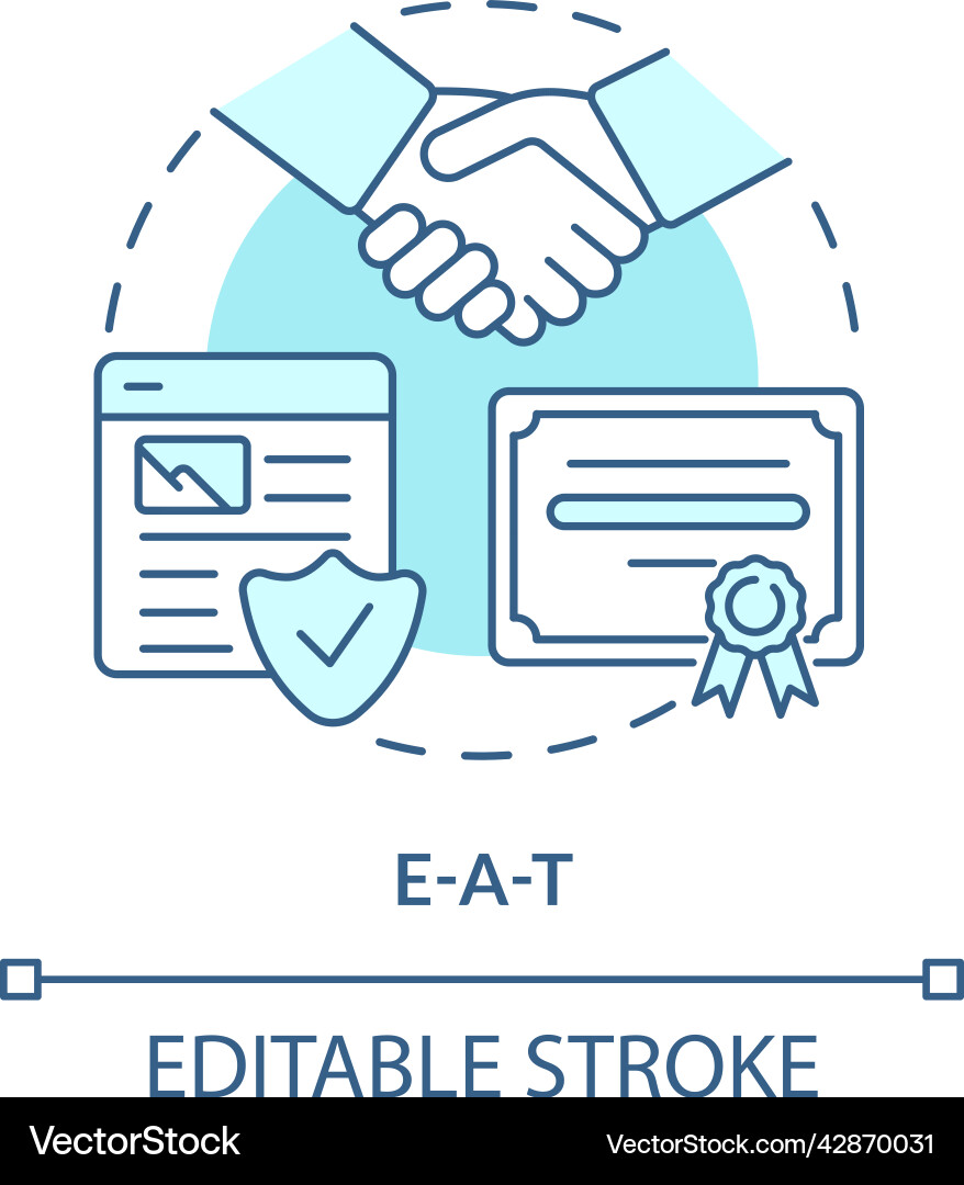 Eat turquoise concept icon Royalty Free Vector Image