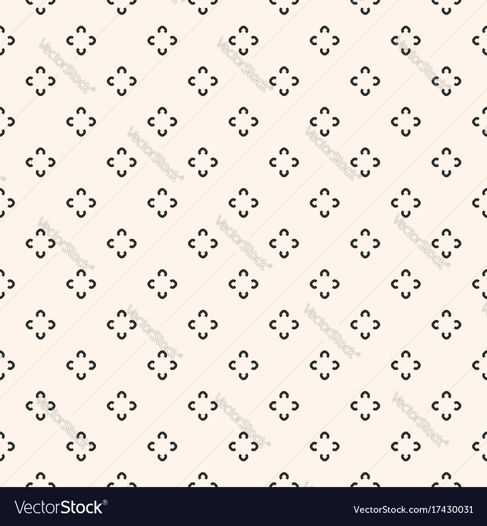 Simple floral pattern minimalist seamless texture Vector Image