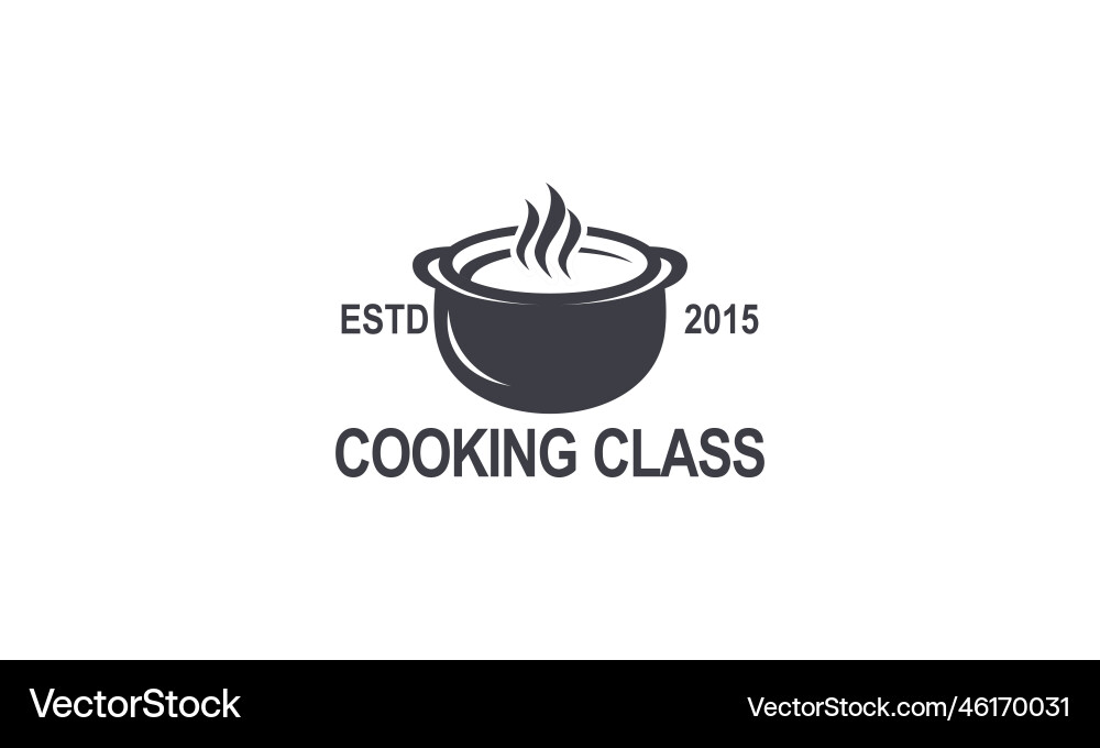 Vintage cooking class and food labels emblems Vector Image