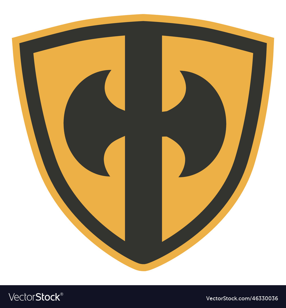 Army axe patch badge Royalty Free Vector Image