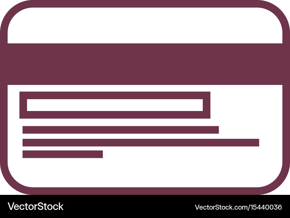 Bank money card Royalty Free Vector Image - VectorStock