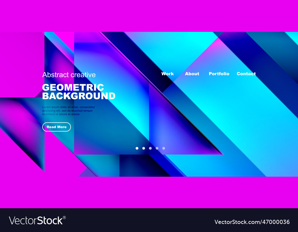 Dynamic triangle design with fluid gradient colors