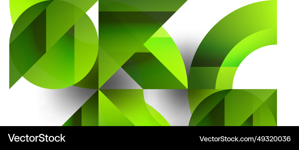Geometric fusion - abstract harmony of triangles Vector Image