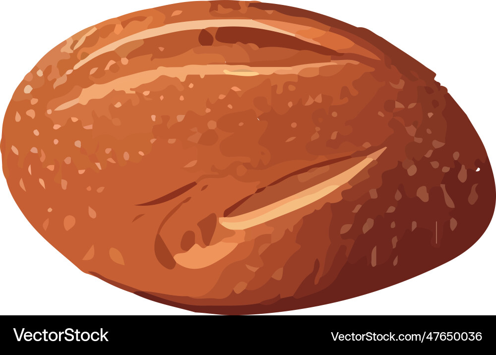 Organic bread symbolizes freshness and nature Vector Image