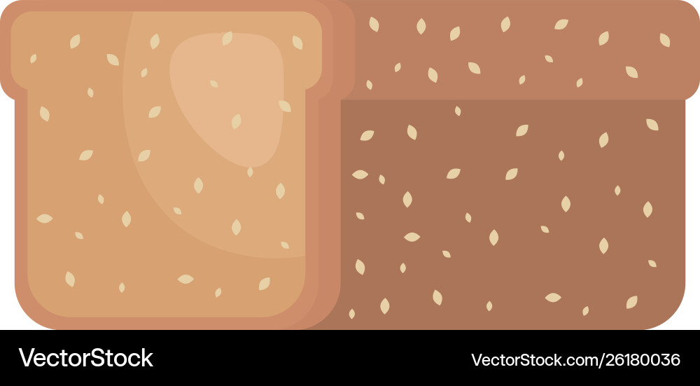 Sliced bread integral healthy food Royalty Free Vector Image