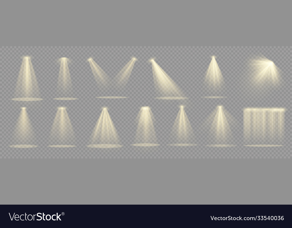 Spotlight light effect Royalty Free Vector Image